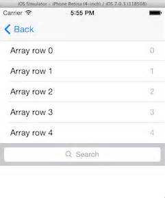 Ios UISearchBar Appearing At Bottom Of UITableView Stack Overflow