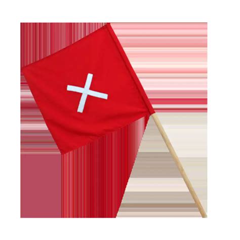 RED FLAG Wooden Handle With Reflective Cross Ace Hardware Zimbabwe