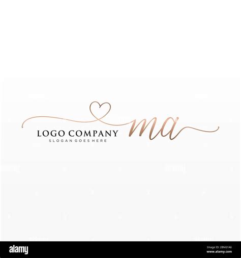 Ma Initials Logo Stock Vector Images Alamy