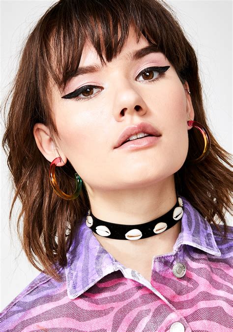 Psychedelic Pixie Hoop Earrings Dolls Kill