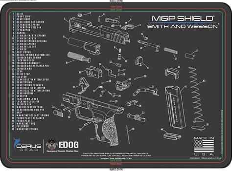Edog Smith And Wesso Mandp Shield Cerus Gear Schematic Exploded View Hea