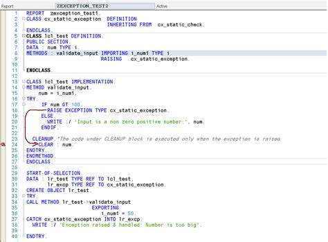 oo exception cx static check multiple catch and clean up sapcodes