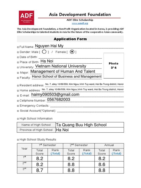 Adf Elite Application Form Download Free Pdf Hanoi