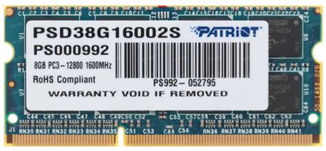 Модуль оперативной памяти Patriot Memory Оперативная память Patriot