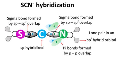 Scn Lewis Structure Molecular Geometry Bond Angle Hybridization