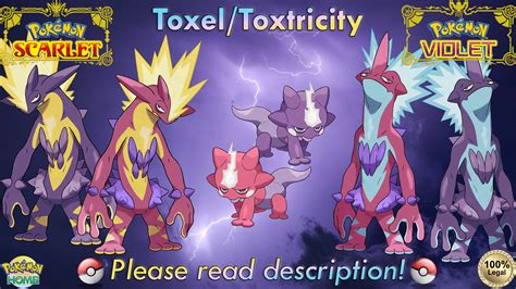 Shinynon Shiny Toxeltoxtricity 6iv Pokémon Scarletviolet Etsy Hong