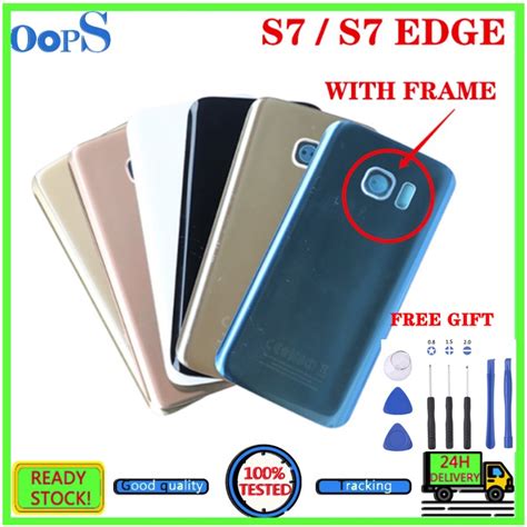 เคสแบตเตอรี่ด้านหลัง พร้อมกรอบเลนส์กล้อง และกาว สําหรับ Samsung Galaxy
