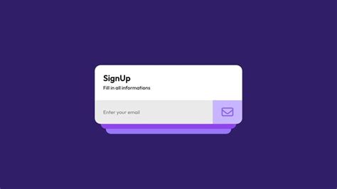 Interactive Sign Up Form Using Html Css And Javascript