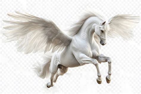 Majestic White Unicorn With Wings In Flight Fantasy Mythical Creature
