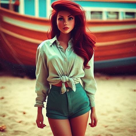 Ariel Dressed For The Beach By Floodunversed On Deviantart