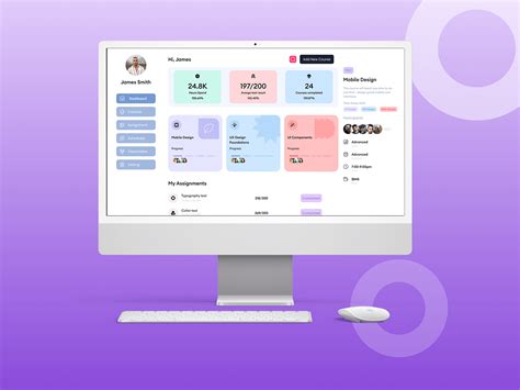 UX UI Design Course Dashboard On Behance
