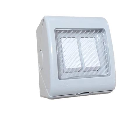 Interruptor Doble 9 15a S P Hidrobox Exterior Ip55 250v Ferrelectrica Spa
