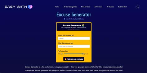 Excuse Generator An Lisis Precio Y Opiniones