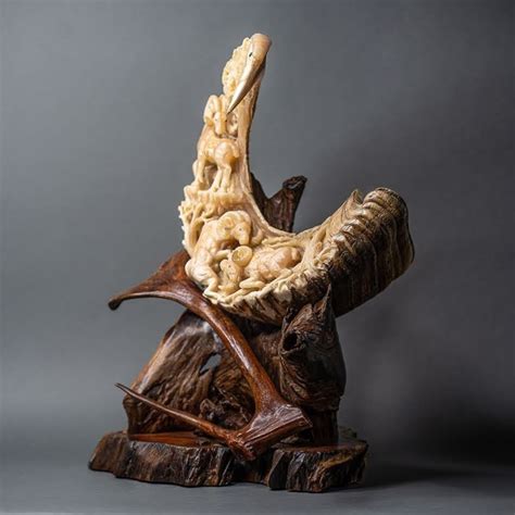 Alaska Dall Sheep And Raven 168 Fossil And Stone