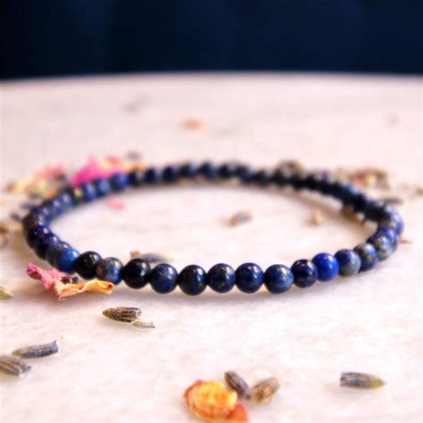 Natural Lapis Lazuli Healing Braclet Oh Lou Lou 100 Organic