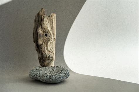 전시회 및 제품 발표를 위한 연단 재료 돌 나무 천연 소재로 만든 아름다운 회색 배경 구성이 있는 추상적인 자연 장면 0명에 대한 스톡 사진 및 기타 이미지 Istock