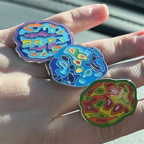 Enamel Brain Pin Adhd Brain Pin Brain Art Mental Health Awareness