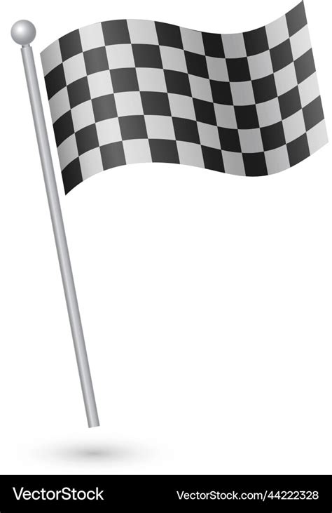 Checkered National Flag Royalty Free Vector Image