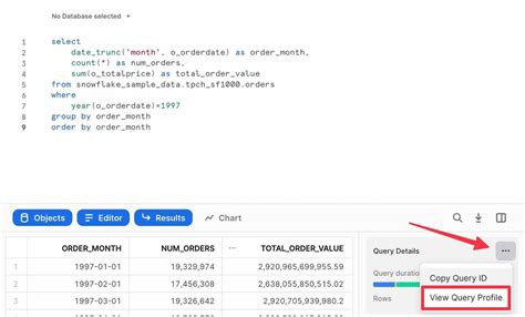 how to use the snowflake query profile