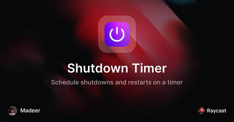 Raycast Store Shutdown Timer
