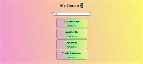 mansi dethe on linkedin hii presenting my reactjs phone book website