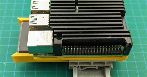 Compact Raspberry Pi4b With Ssd Din Rail Mount By Sasha Duric