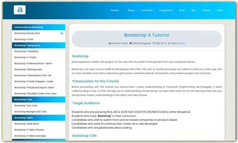 Learn Bootstrap 4 Tutorials Courses Articles Books And Cheat Sheets