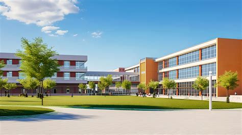 学校教学楼外景图片