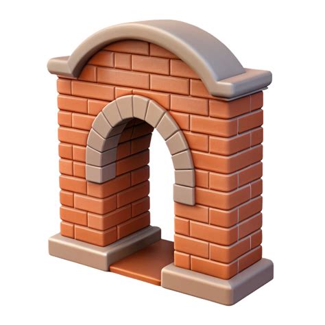 Passionate Majestic Brick Arch Keystone Detail No Background With