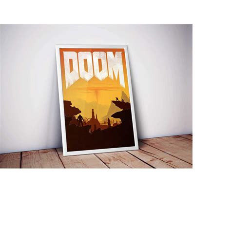Doom Poster Doom Print Gaming Poster Inspire Uplift