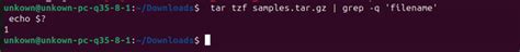 Check If File Exist Inside Tar File Using Tar And Grep Command