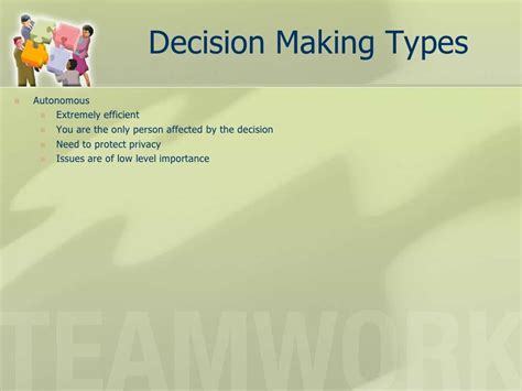 Collaborative Decision Making Updated