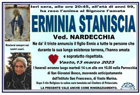 Erminia Staniscia Vedova Nardecchia