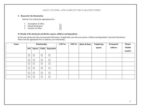 Asset Declaration Form Eng Ppt