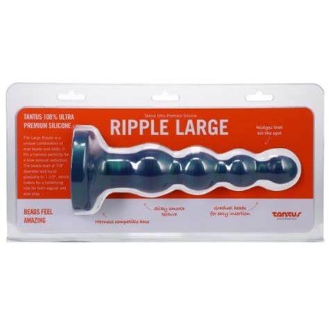 Tantus Large Ripple Beaded Anal Plug Malachite Sex Toys And Adult