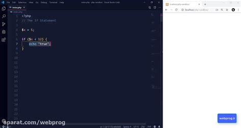 قسمت 6 Conditional Statements در دوره Php و Mysql