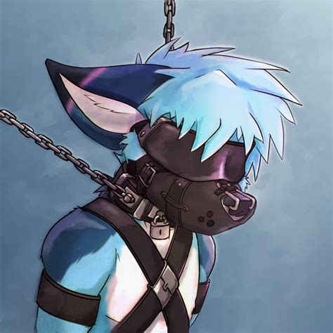 Rule 34 11 Anthro Arm Markings Blindfold Blue Body Blue Fur Blush
