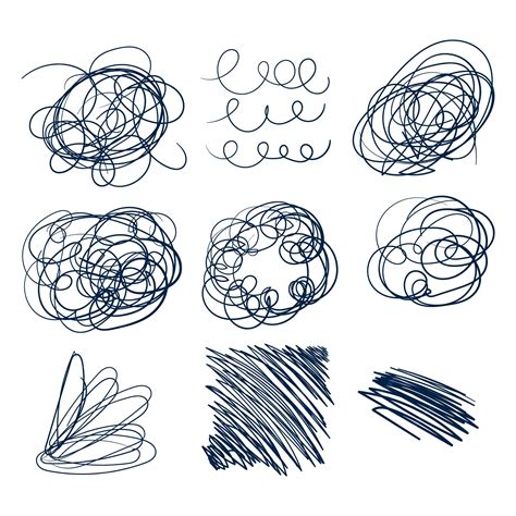 Premium Vector Random Scribbles Set Hand Drawn Scribbles Doodle