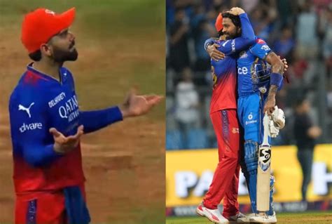Virat Kohli Reminds Mi Fans Hardik Pandya Plays For India Asks Trolls