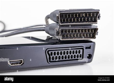 Connectors in the DVB-T TV decoder and the EURO cable. A device for ...