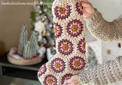 Hexagon Stocking Crochet Pattern Hooked On Homemade Happiness