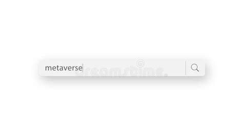 Metaverse Search Query Internet Web Page With Search Bar And Blinking Cursor Stock Video