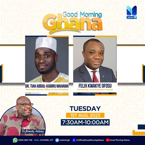 Watch Live Good Morning Ghana August 1 2023