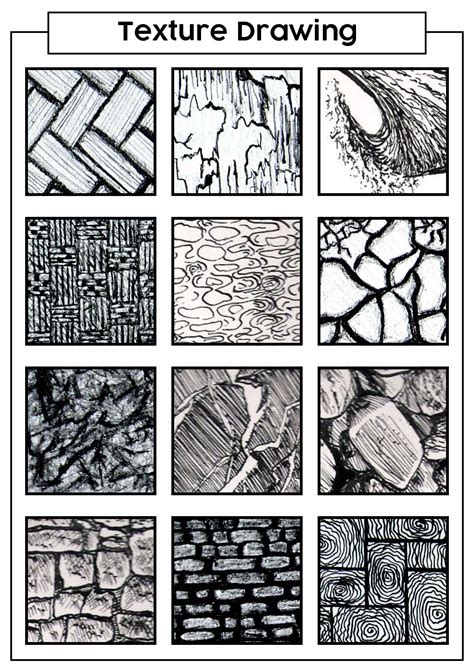 Explore The World Of Texture Line Drawing Techniques