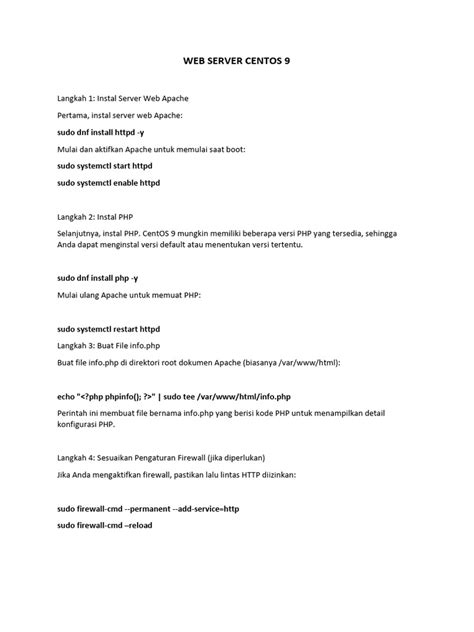 Web Server Centos 9 Pdf