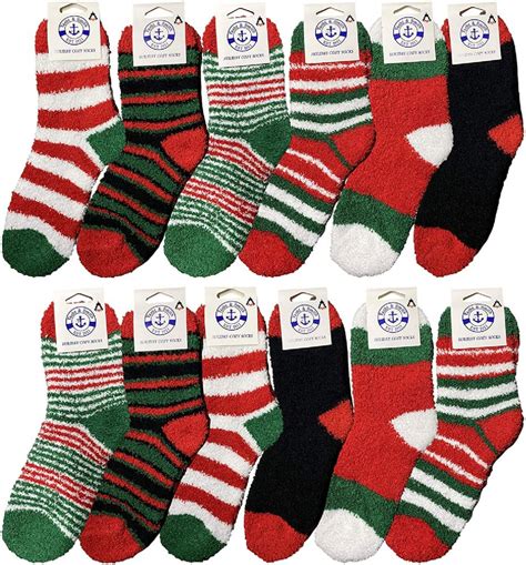 12 Pairs Yacht And Smith Womens Printed Assorted Colors Warm And Cozy