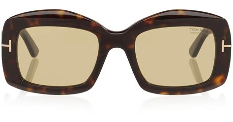 Tom Ford Acetate Venetia Sunglasses In Brown Lyst