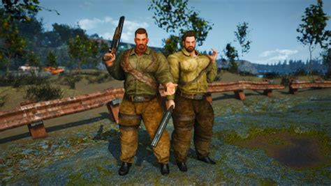 Ncr Outfit Pack For Atomic Muscle Fallout 4 Vectorplexus