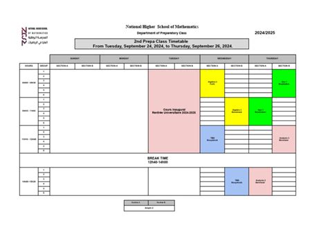 Cp2 Time Table Pdf