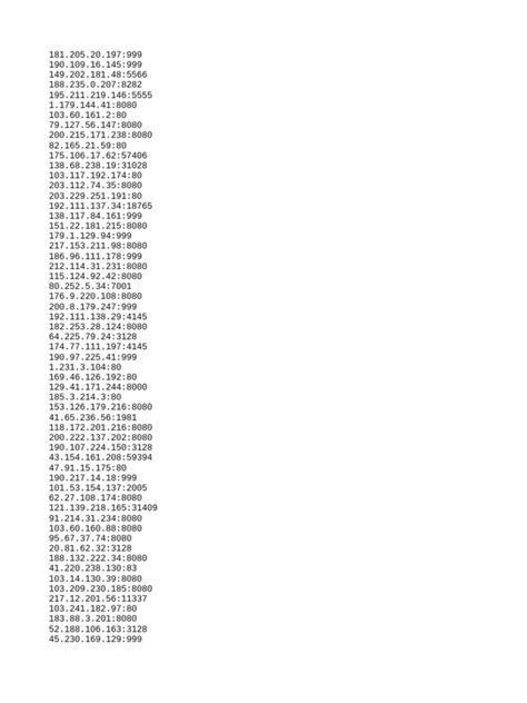 Socks5 Proxy List Pdf